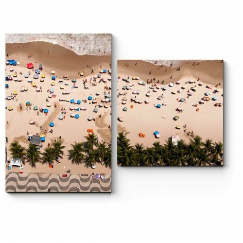 Модульная картина На пляже120x90