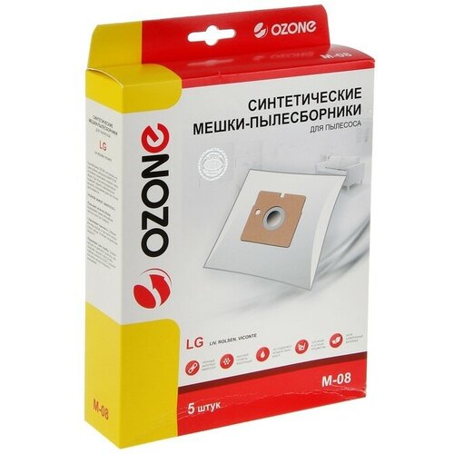 Пылесборник синтетический Ozone micron M-08, 5 шт (LG TB-36)