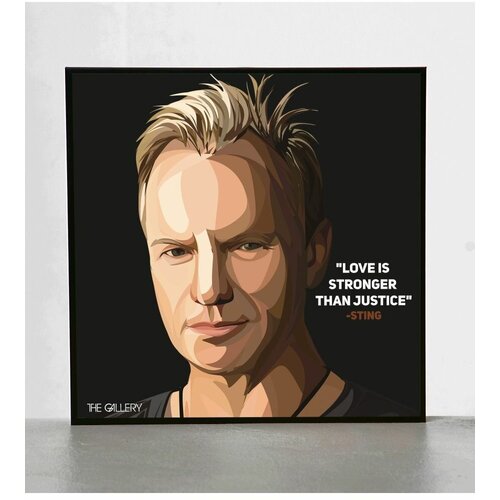 Картина постер Поп-арт Стинг Sting музыкант The Police
