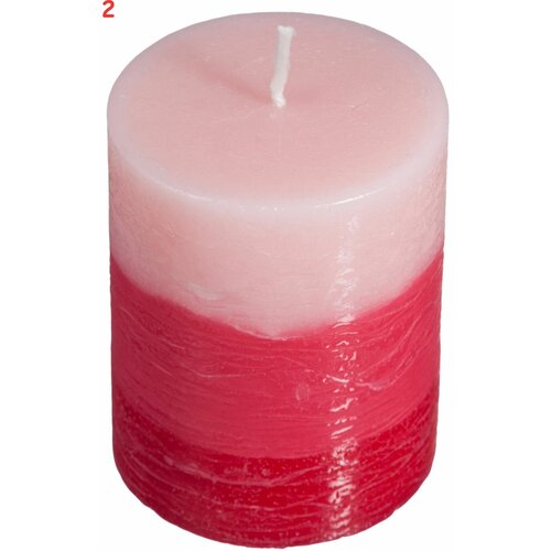 Свеча ароматизированная Коралловый красный 60x75 см (2 шт.)