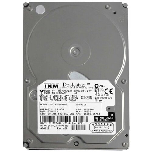 Жесткий диск IBM 07N4118 15,3Gb 7200 IDE 3.5" HDD