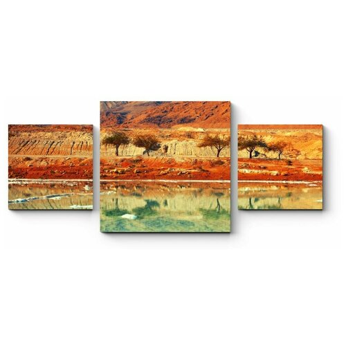 Модульная картина Мертвое море 170x73