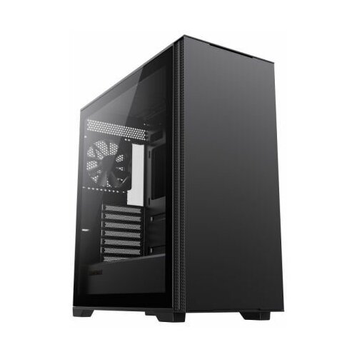 Корпус для компьютера игровой GameMax Quest, midi-tower, черный, без БП, micro ATX