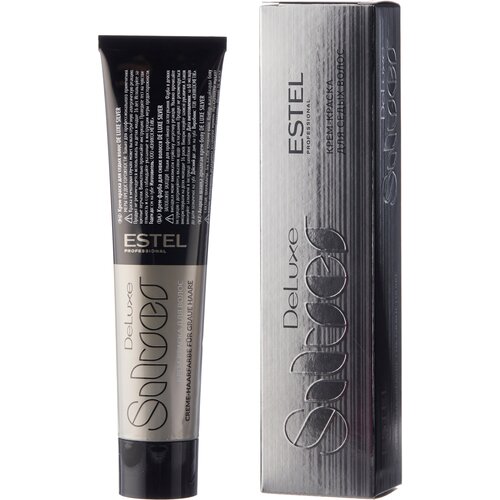 ESTEL De Luxe Silver крем-краска для седых волос, 4/75 шатен коричнево-красный, 60 мл