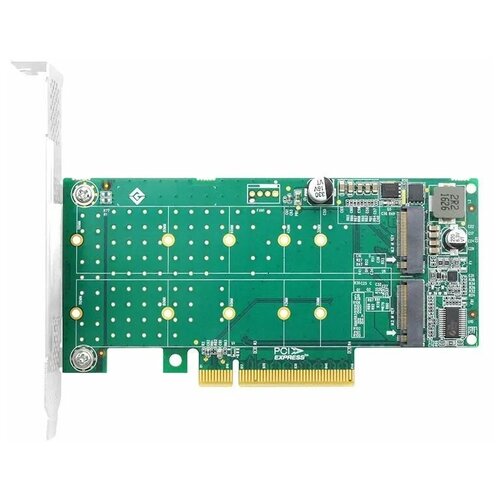 Адаптер Linkreal LRNV95N8 PCIe x8 to 2-Port M.2 NVMe Adapter 50 (300701)