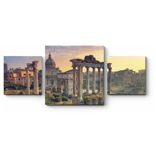 Модульная картина Величественный Римский Форум 120x51