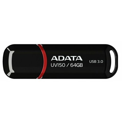 Флешка ADATA DashDrive UV150 64 ГБ, 1 шт., черный