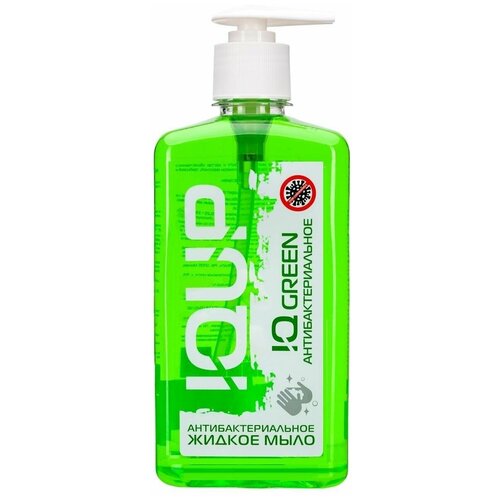 Антибактериальное жидкое мыло, IQUP IQ CC Luxe Green (зел), 0,5 л, ПЭТ, помпа-дозатор