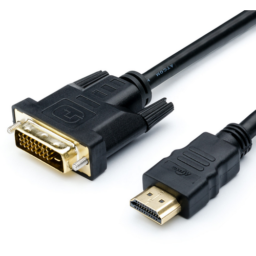 Кабель HDMI - DVI 24 pin 3м черный