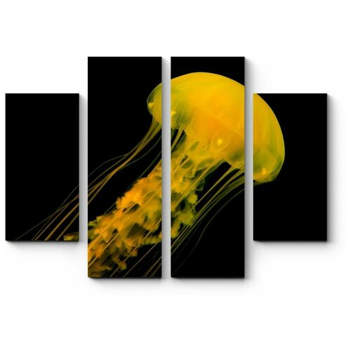 Модульная картина Золотая медуза 180x135