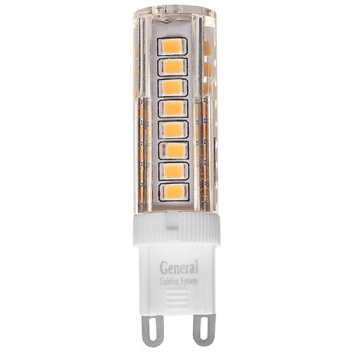 General, Лампа светодиодная, Комплект из 10 шт, 10 Вт, Цоколь G9, 4500К, Форма лампы Кукуруза