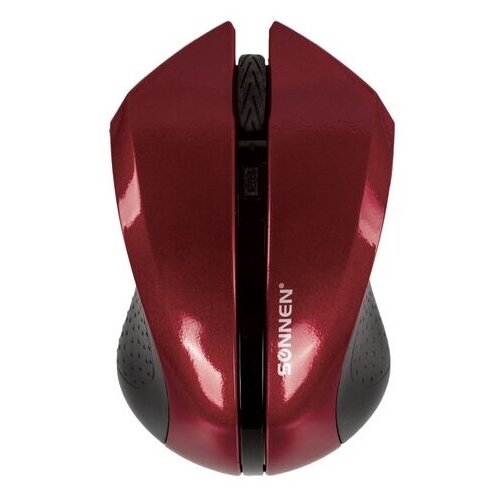 Беспроводная мышь SONNEN WM-250, бордовый