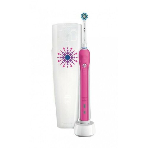 Вибрационная зубная щетка Oral-B Oral-B PRO 750 CrossAction Limited Edition, розовый