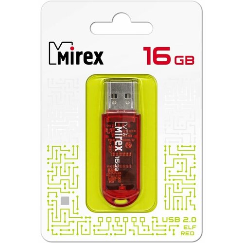 Флешка USB Flash Drive MIREX ELF RED 16GB