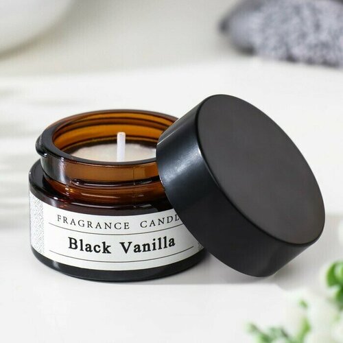 Свеча ароматическая в банке "Black vanilla", 15 гр 1 шт.