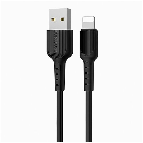 Кабель USB - Apple lightning Borofone BX16 Easy , Чёрный