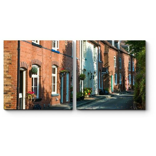 Модульная картина Тихая улочка Бриджнорта, Англия130x65