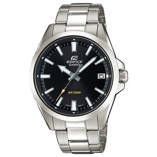 Наручные часы CASIO Edifice EFV-100D-1A, черный, серебряный