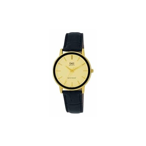 Наручные часы Q&Q Standard, черный, желтый