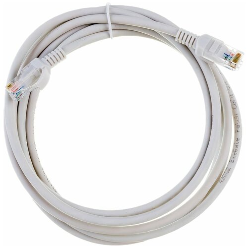 Сетевой кабель ExeGate UTP cat.5e 3m Grey UTP-RJ45-RJ45-5e-3M-LSZH-GY 286384