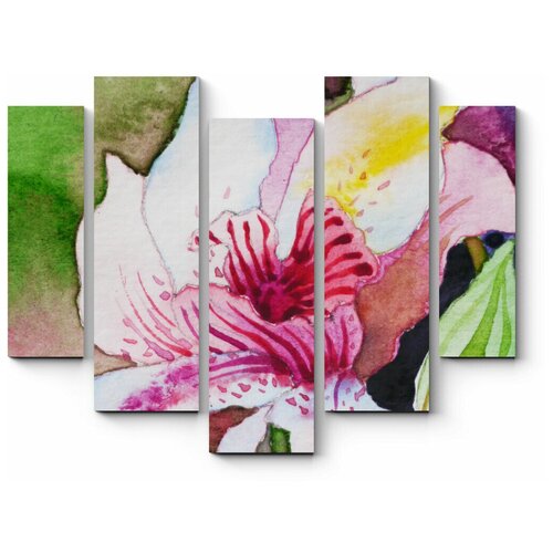 Модульная картина Изумительные переходы цвета орхидеи 211x171