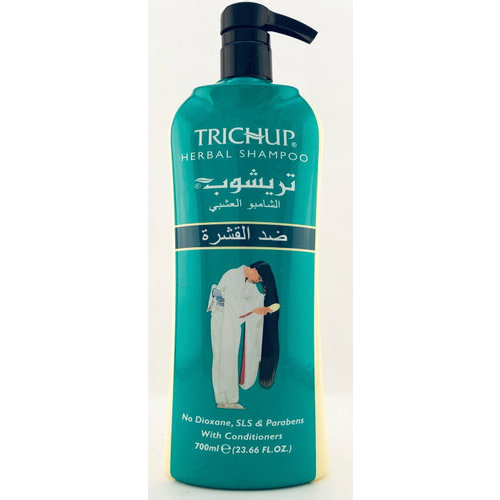 Trichup Herbal Shampoo ANTI DANDRUFF, Vasu (тричуп (тричап) травяной шампунь-кондиционер против перхоти, Васу), с дозатором, 700 мл.