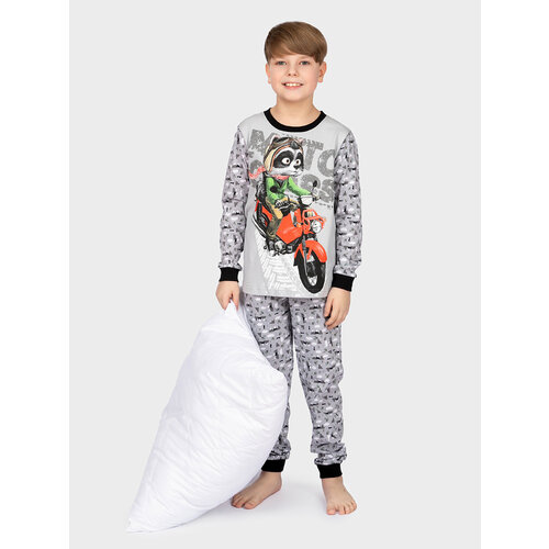 Пижама  MixFix, размер 128-134, серый