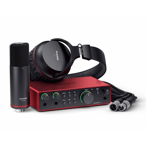 Focusrite Scarlett-2i2-Studio-4th Аудиоинтерфейс USB, микрофон, наушники