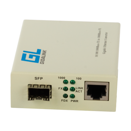 Медиаконвертер GIGALINK GL-MC-UTPF-SC1F-18SM-1550