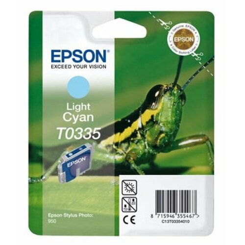 Картридж Epson C13T03354010, 440 стр, светло-голубой