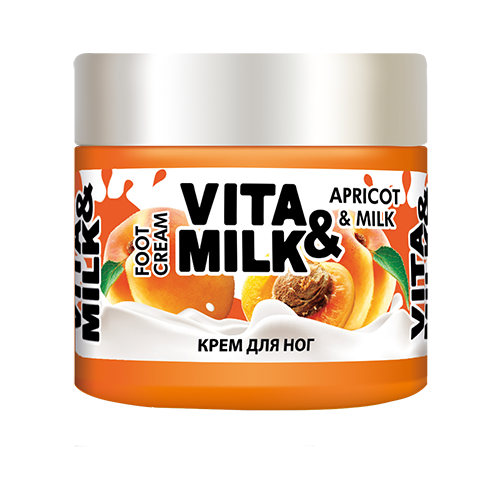 Vita & Milk Крем для ног Абрикос и молоко, 150 мл