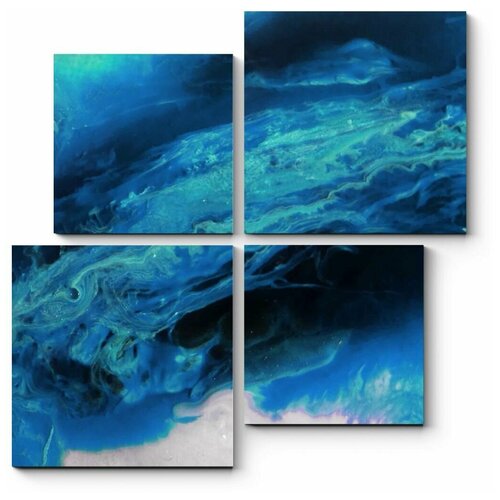 Модульная картина Синий туман 120x120
