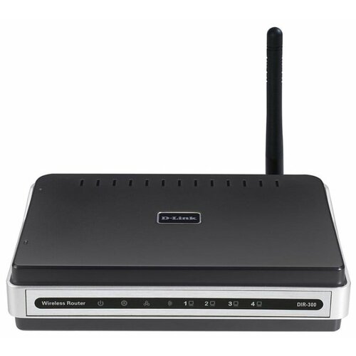 Wi-Fi роутер D-Link DIR-300, черный