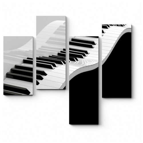 Модульная картина Черно-белая симфония 154x144