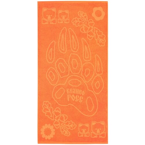 Полотенце махровое Таинственный Лес оранжевого цвета, 50х100