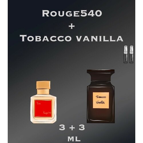 Масляные духи набор crazyDanKos Baccarat Rouge + Tobacco Vanille (Спрей 3+3 мл)