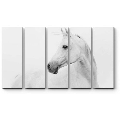 Модульная картина Белая лошадка190x114