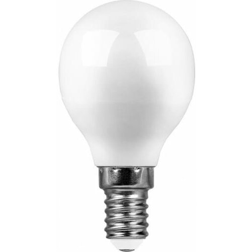 Лампа светодиодная LED 13вт Е14 белый матовый шар (SBG4513) | код 55158 | SAFFIT (4шт. в упак.)