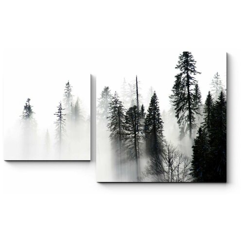 Модульная картина Лес в утреннем тумане170x102