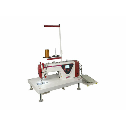 Промышленная прямострочная швейная машина Aurora F5H Home для средних и тяжелых тканей c компактным столом
