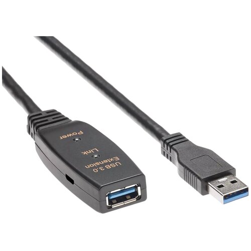 Кабель-адаптер USB3.0-repeater, удлинительный активный Af> 15м Aopen/qust