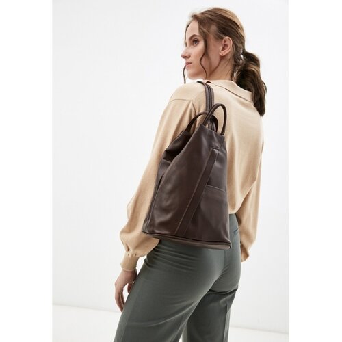 Рюкзак Tuscany Leather, фактура гладкая, коричневый