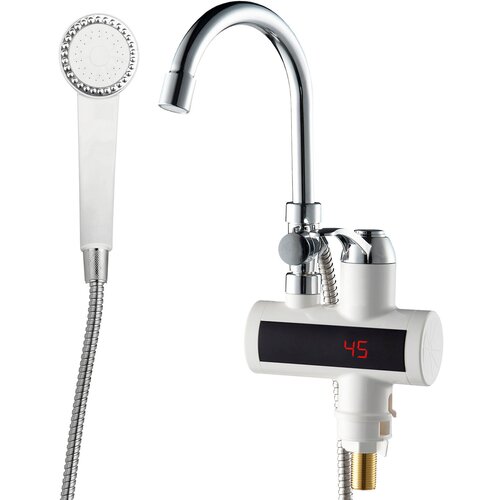 Проточный кран водонагреватель с душем/проточный водонагреватель электрический