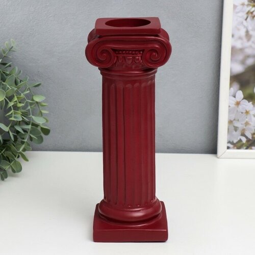 Сувенир полистоун "Римская колонна" красный 27х9х10 см