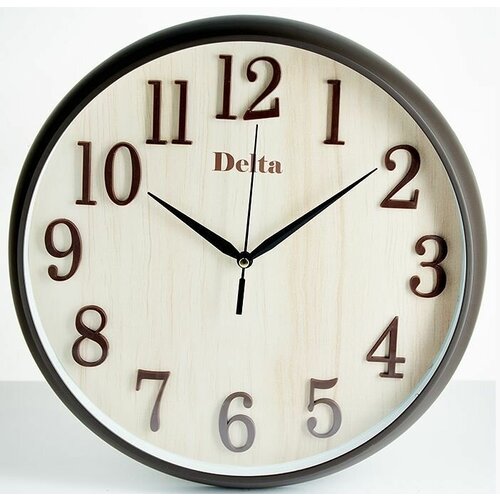 Часы настенные DELTA DT7-0010 30х30х3,5 см, коричневый