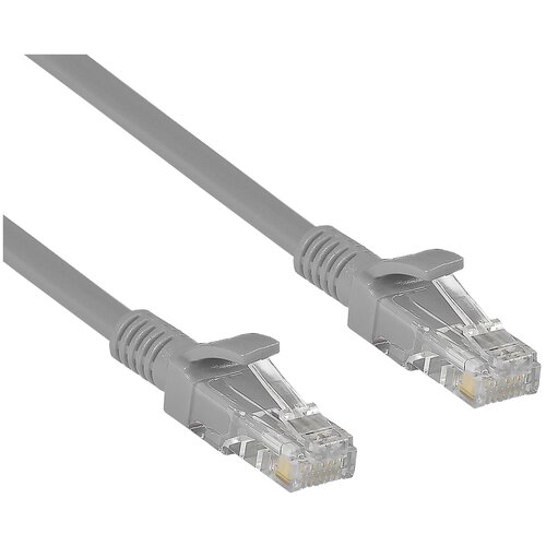 Патч-корд медный ExeGate UTP-RJ45-RJ45-C6-CU-2M-GY, UTP, cat.6, 2м, серый EX282005RUS