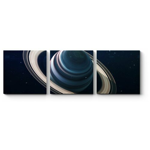 Модульная картина Красота Сатурна 110x37