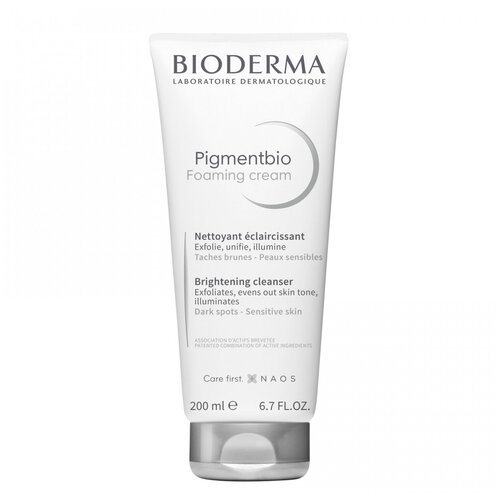 Bioderma Осветляющий и очищающий крем для лица и тела Pigmentbio Foaming Cream 200мл