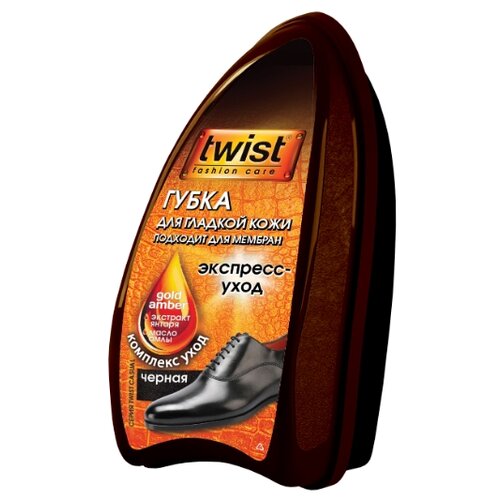 Twist Fashion care губка для гладкой кожи большая черная, 670 мл