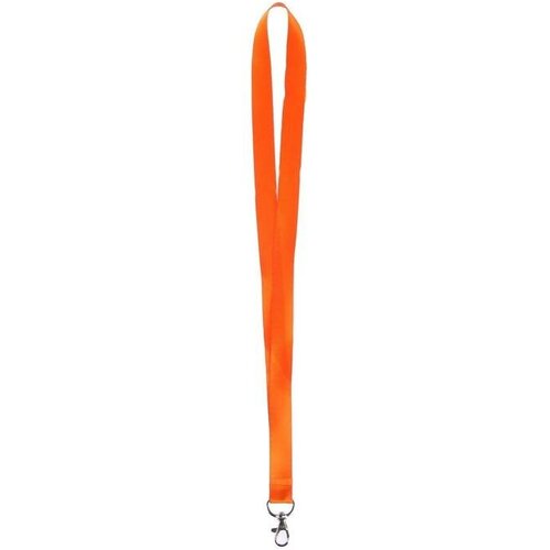Лента для бейджа ширина-20 мм, длина-90 см с металлическим карабином, оранжевая(100 шт.)